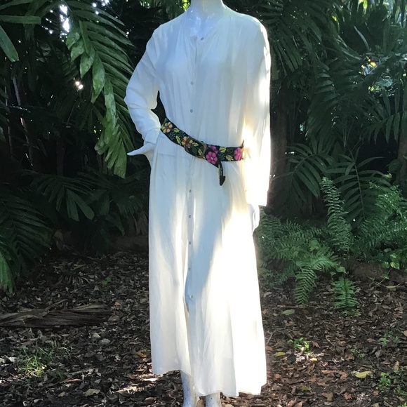 Dresses | Vintage Silk Dress Buttons Down Front | Poshmark